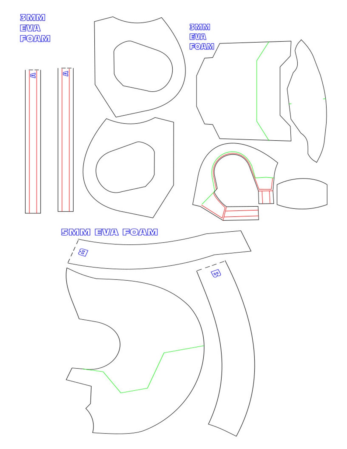 Captain America Helmet Template - Etsy