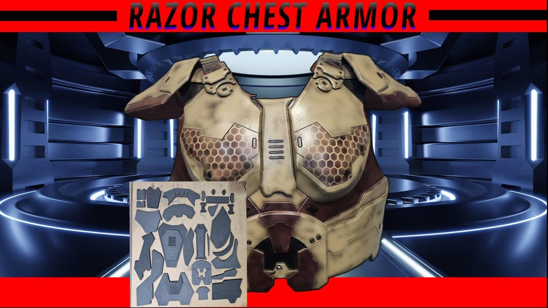 Diy Razor Chest Armor KIT - Etsy