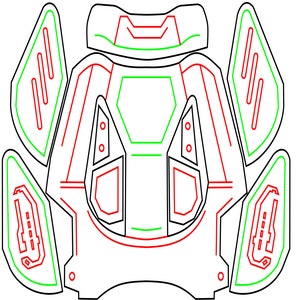 Razor Shin Armor Template - Etsy