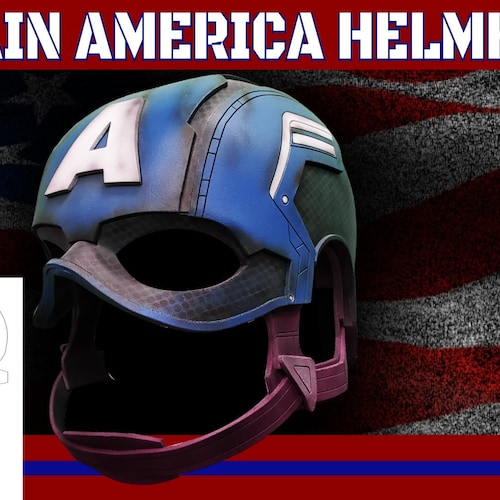 Captain America Chin Cup Chincup MCU Cap Helmet Chin Piece - Etsy