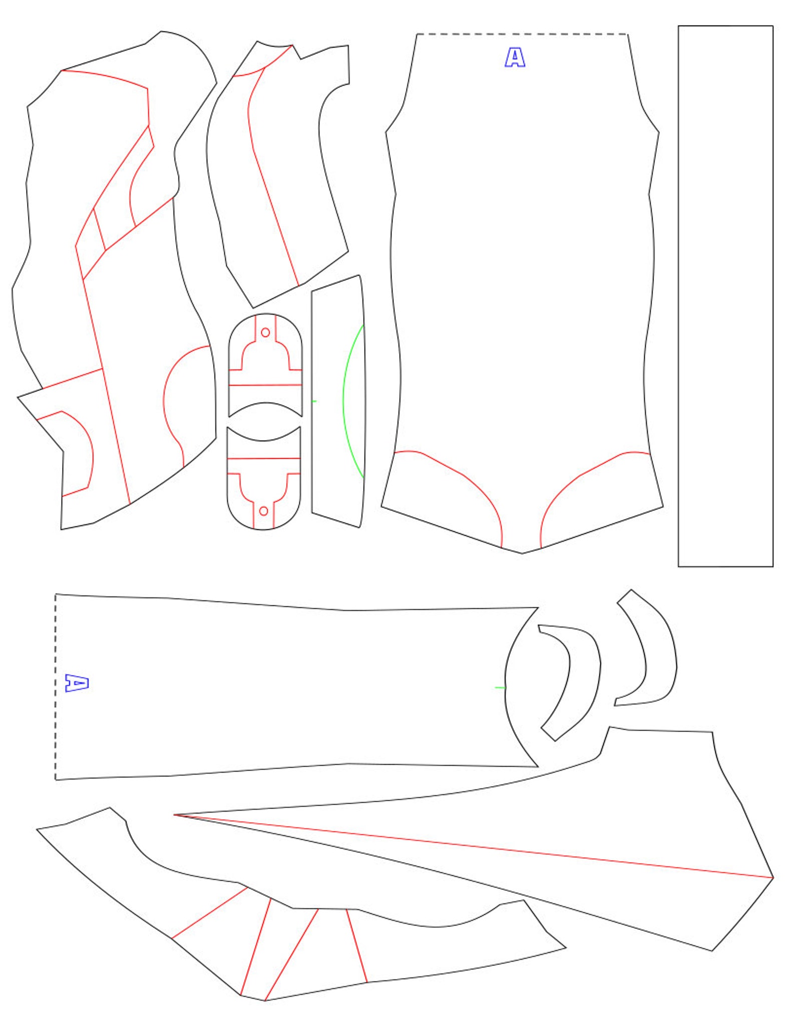Printable Batman Cowl Template