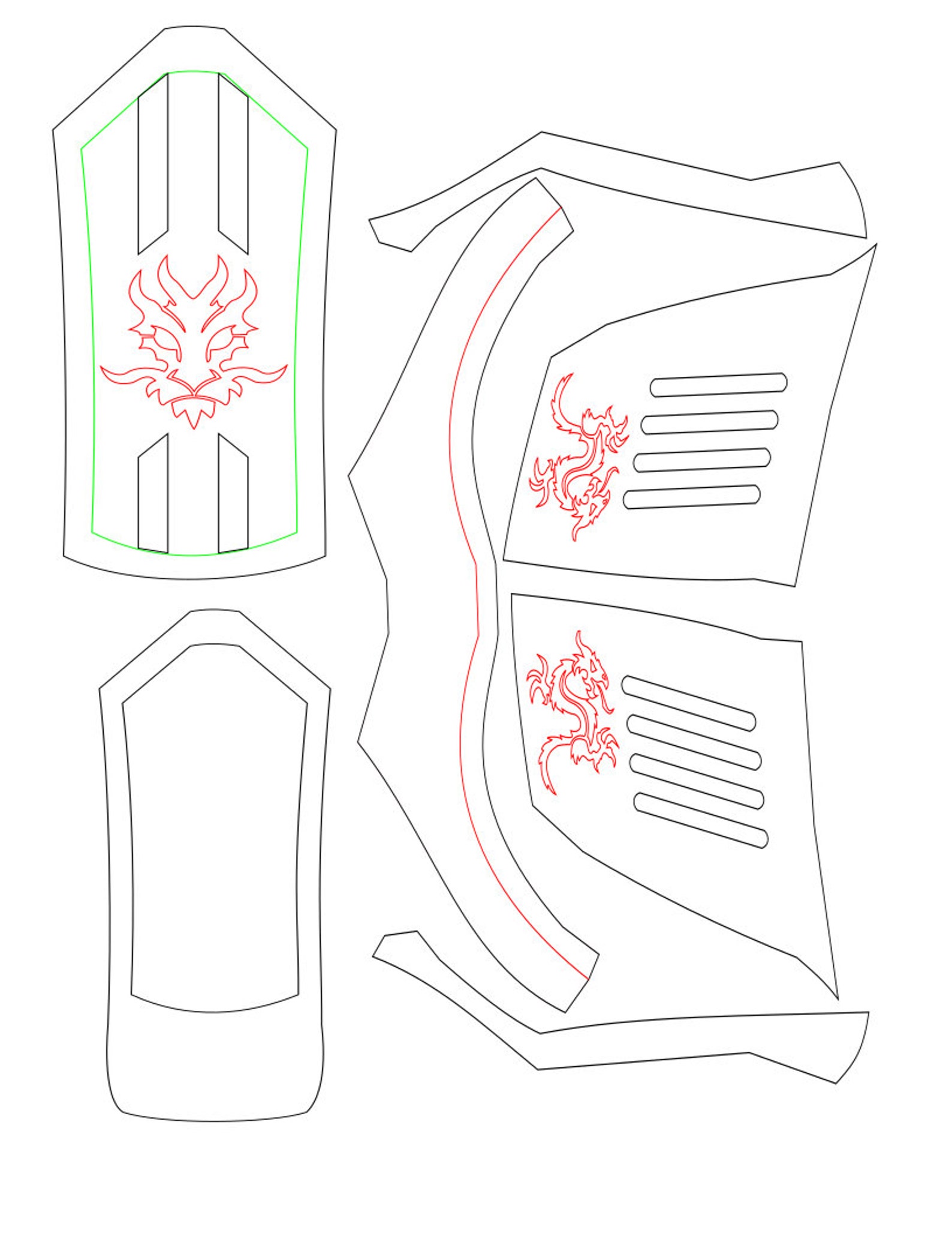 Diy MK Ninja mask printable template | Etsy