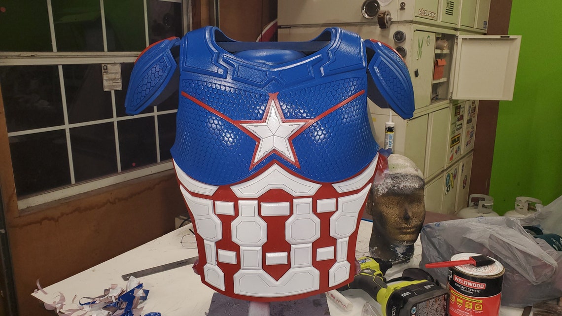 DIY Captain America Chest Armor KIT - Etsy