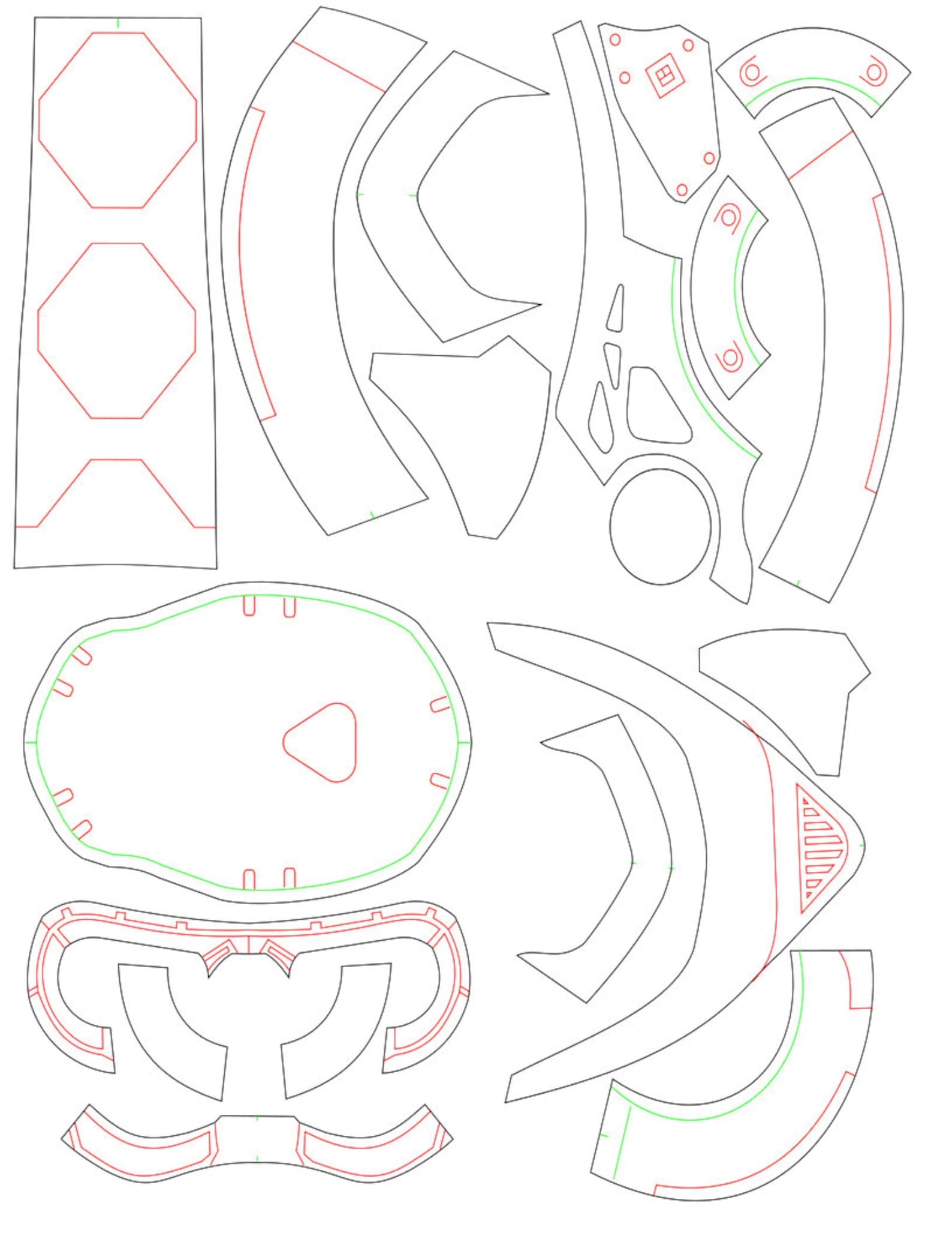 DIY Taskmaster Helmet Templates - Etsy