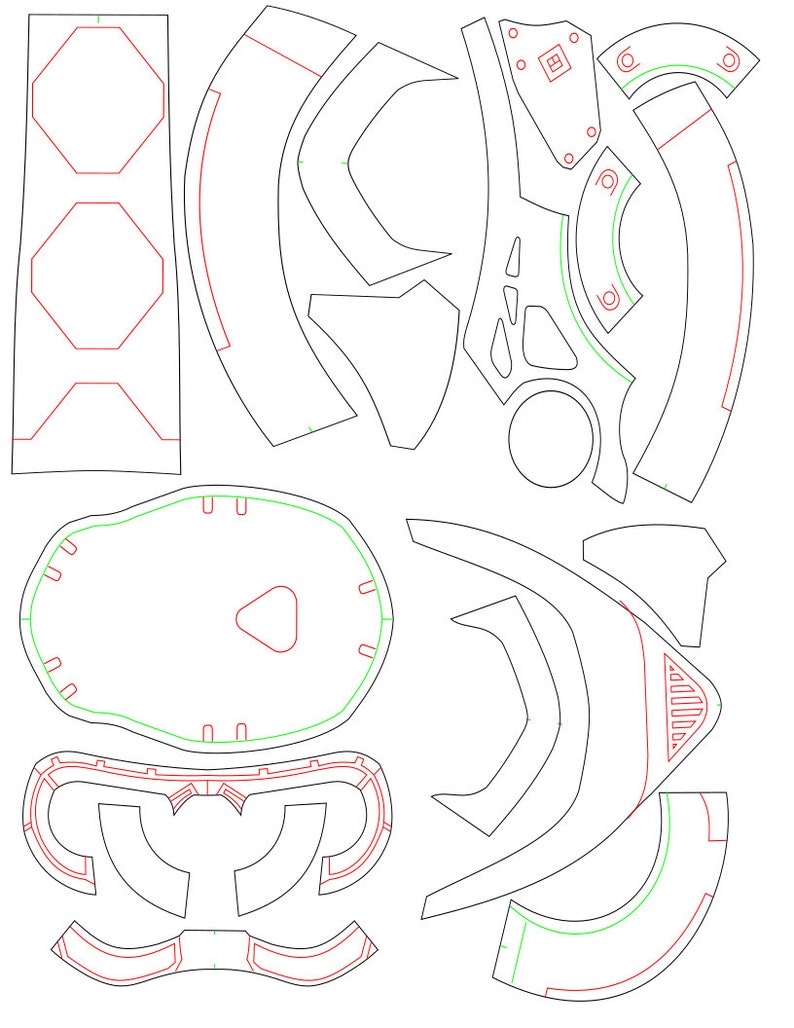 DIY Taskmaster Helmet Templates - Etsy