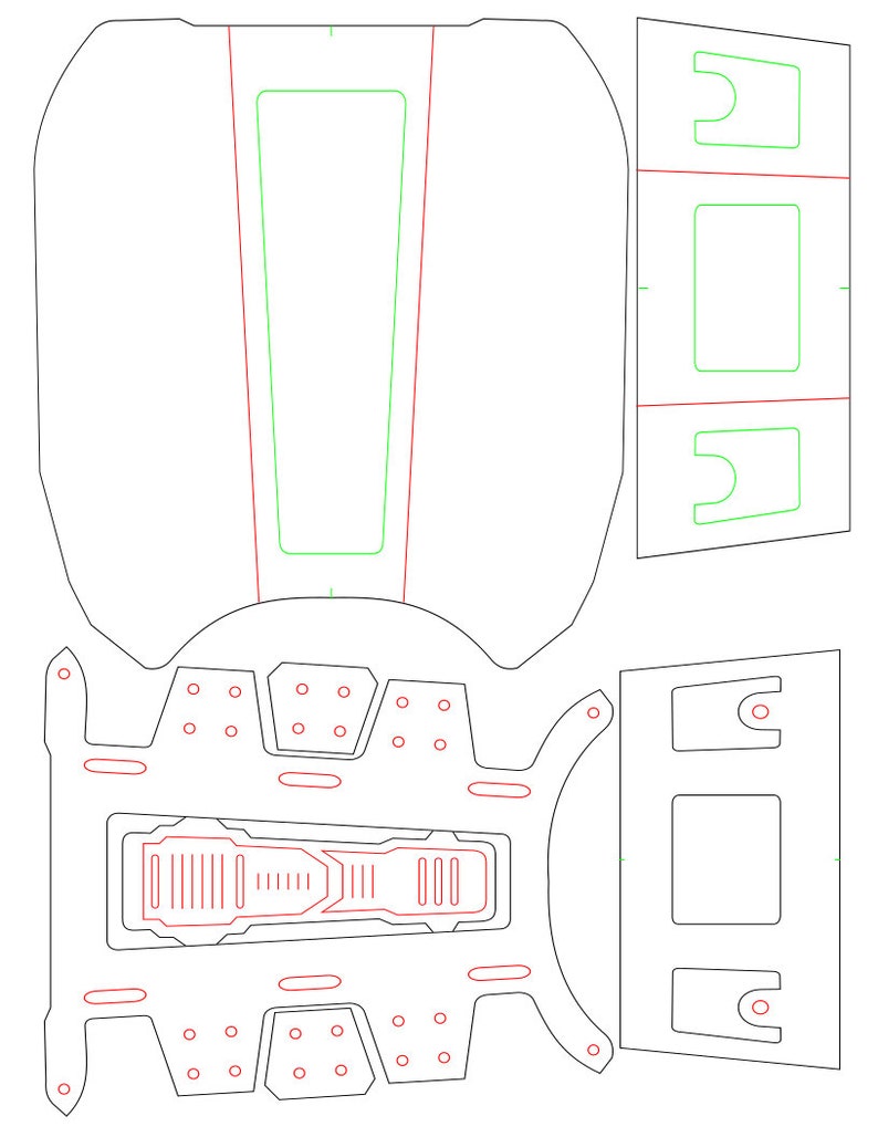 Templates for Tactical Shin Armor - Etsy