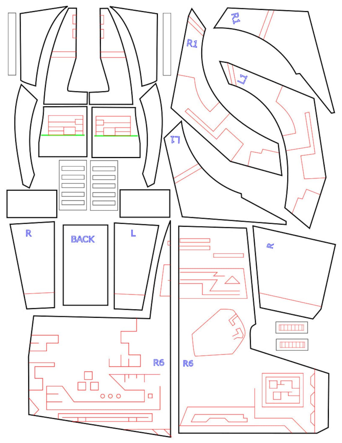 Optimus Prime Template Download - Etsy
