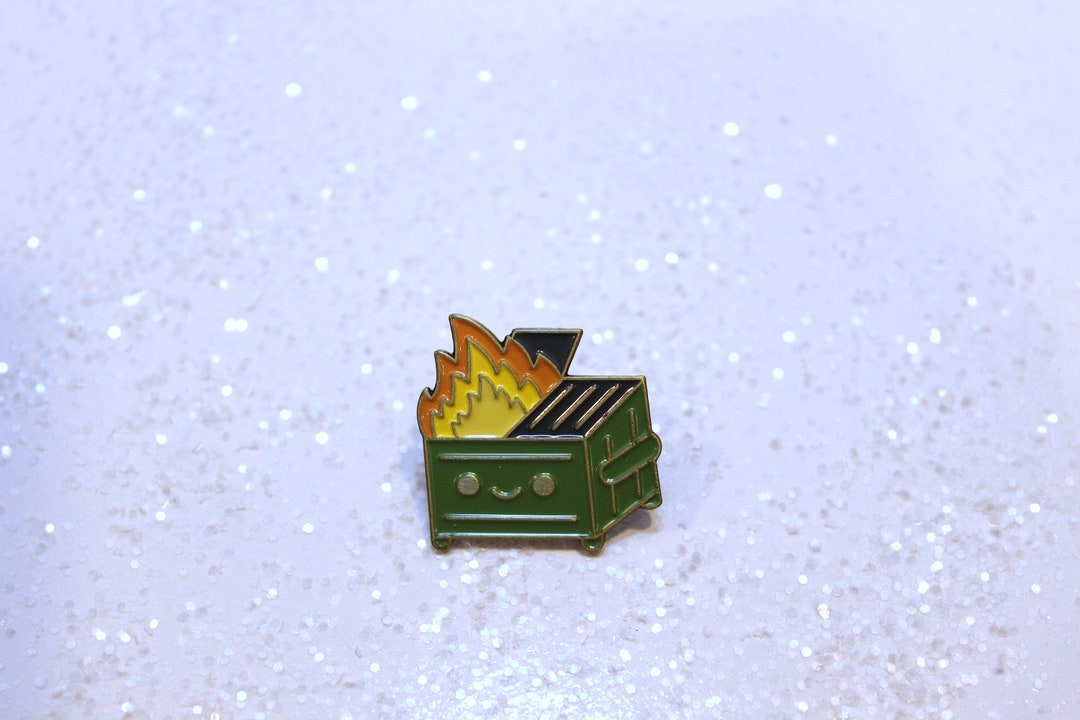 Dumpster Fire Enamel Pin - Etsy