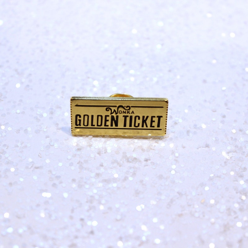 Golden Ticket Pin - Etsy
