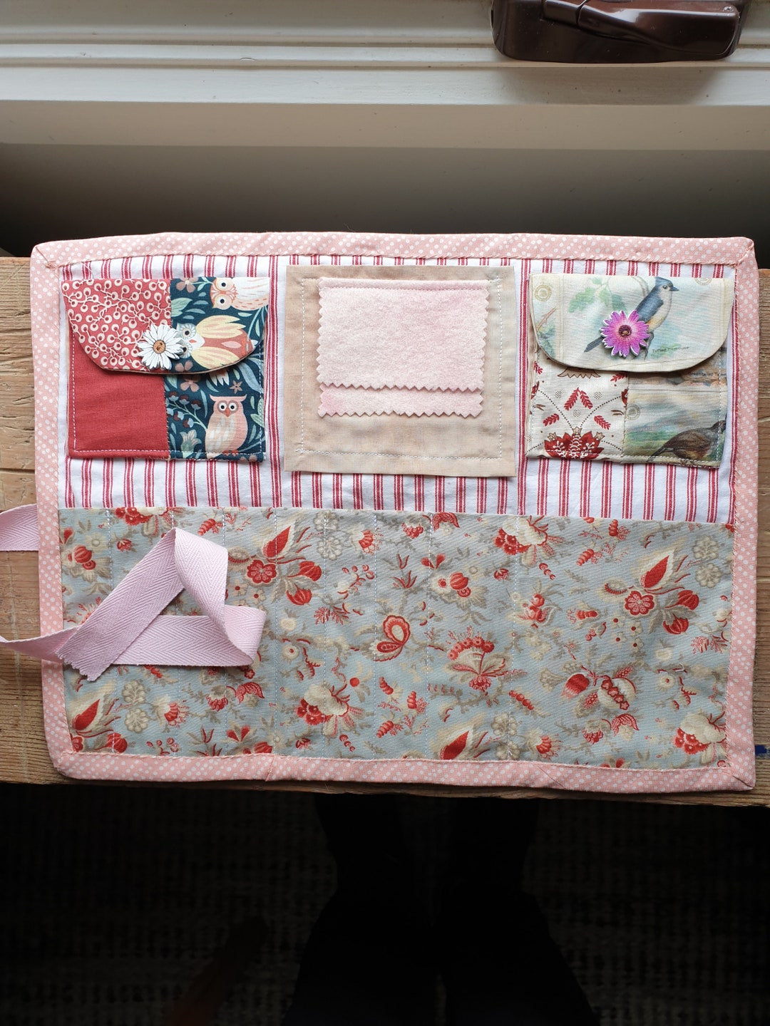 Slow Stitch Roll/ Embroiderer's Caddy/embroidery Roll - Etsy