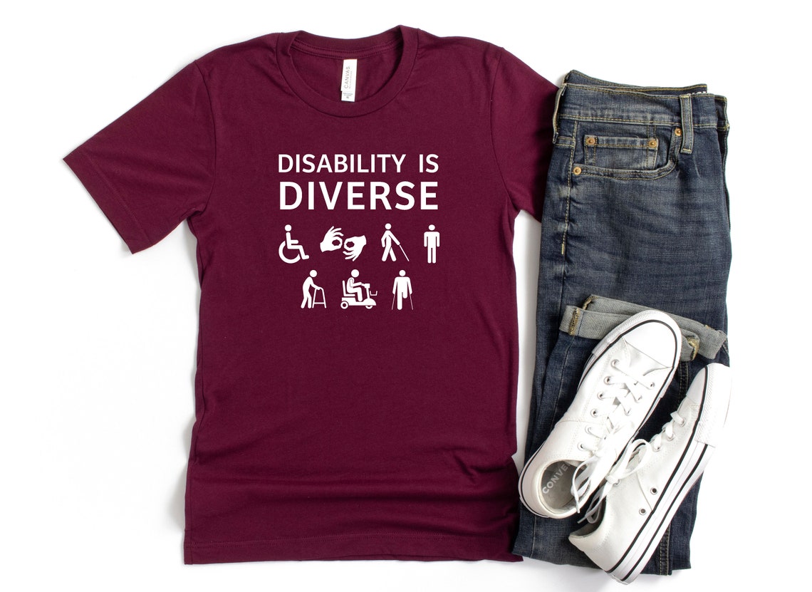 Disability is Diverse T-shirt, Disability Pride, Disability Awareness ...