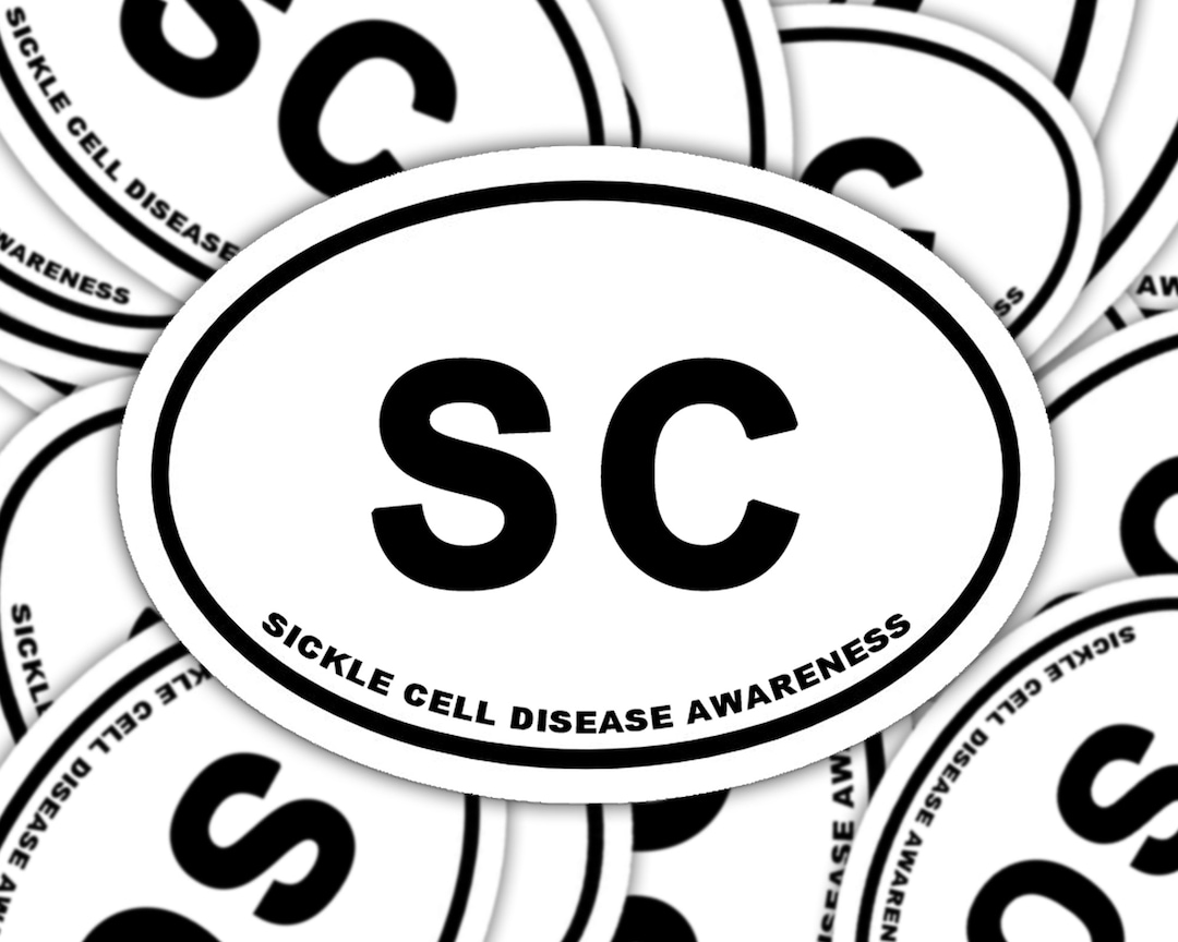 Sickle Cell Disease Awareness Sticker, Sickle Cell Disease Marathon ...