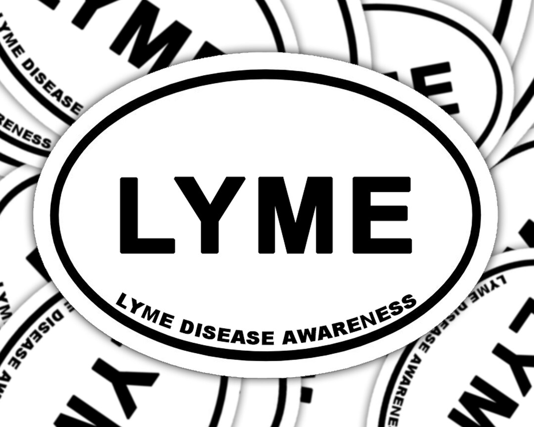 Lyme Disease Awareness Sticker, Lyme Disease Marathon Decal, Chronic ...