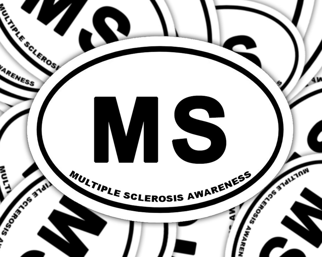 Multiple Sclerosis Awareness Sticker, Multiple Sclerosis Marathon Decal ...