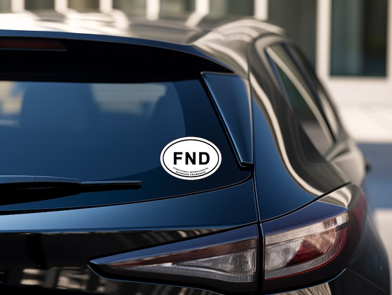 Functional Neurological Disorder Awareness Sticker, FND Marathon Decal ...