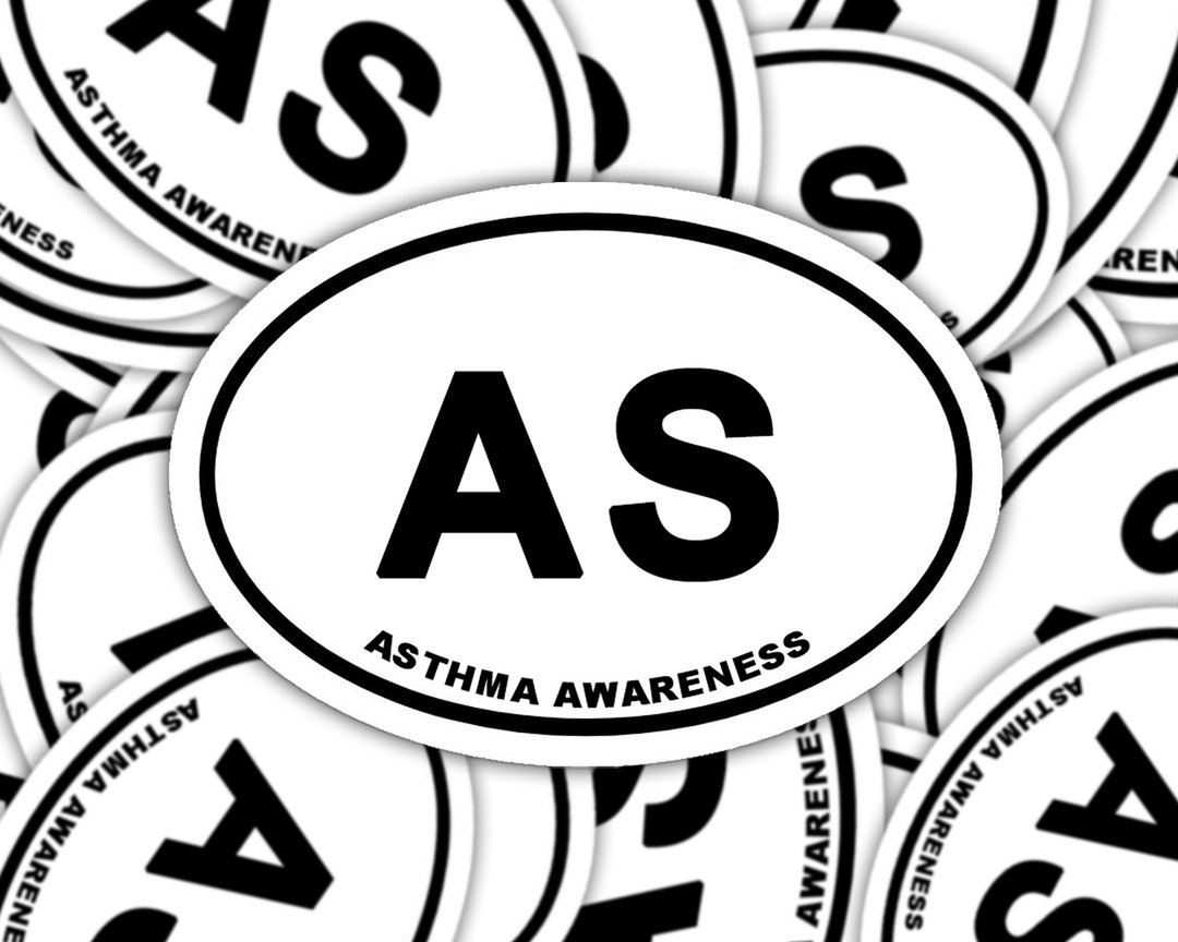 Asthma Awareness Sticker, Asthma Marathon Decal, Chronic Illness Decal ...