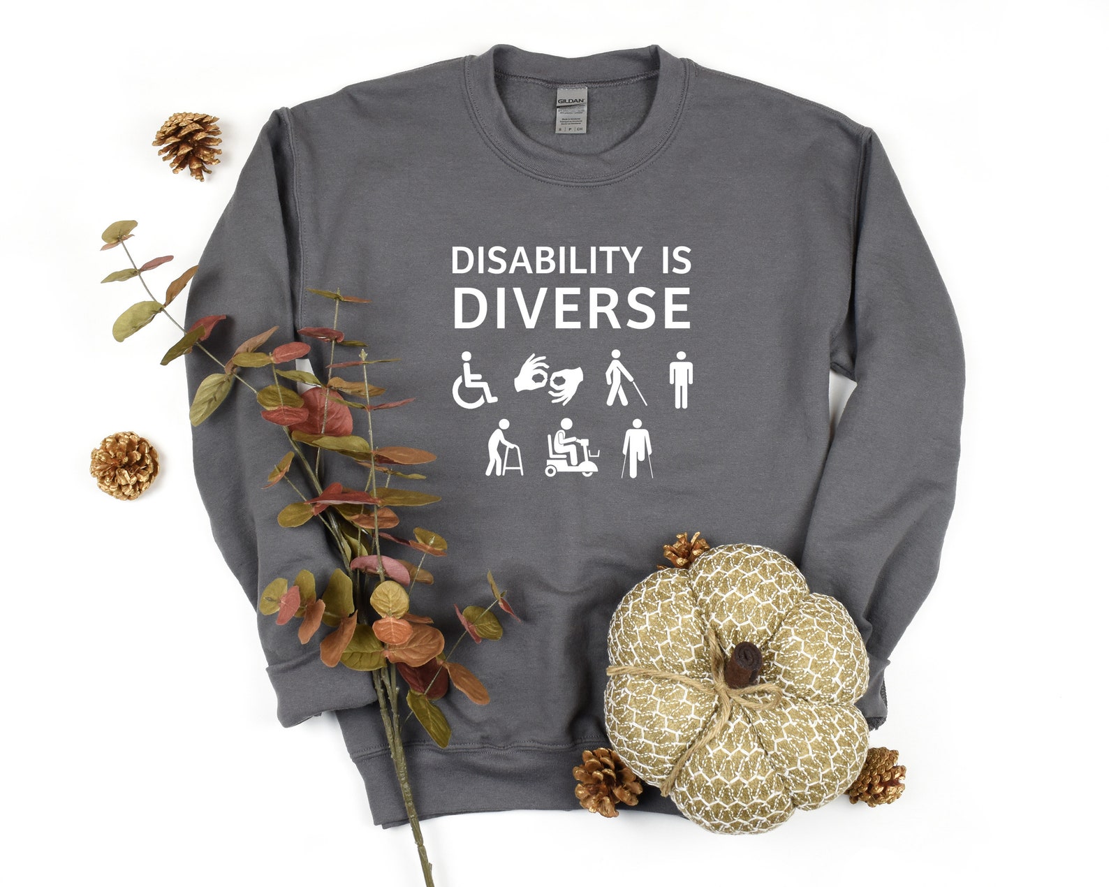 Disability is Diverse Crewneck Sweatshirt, Disability Pride, Disability ...