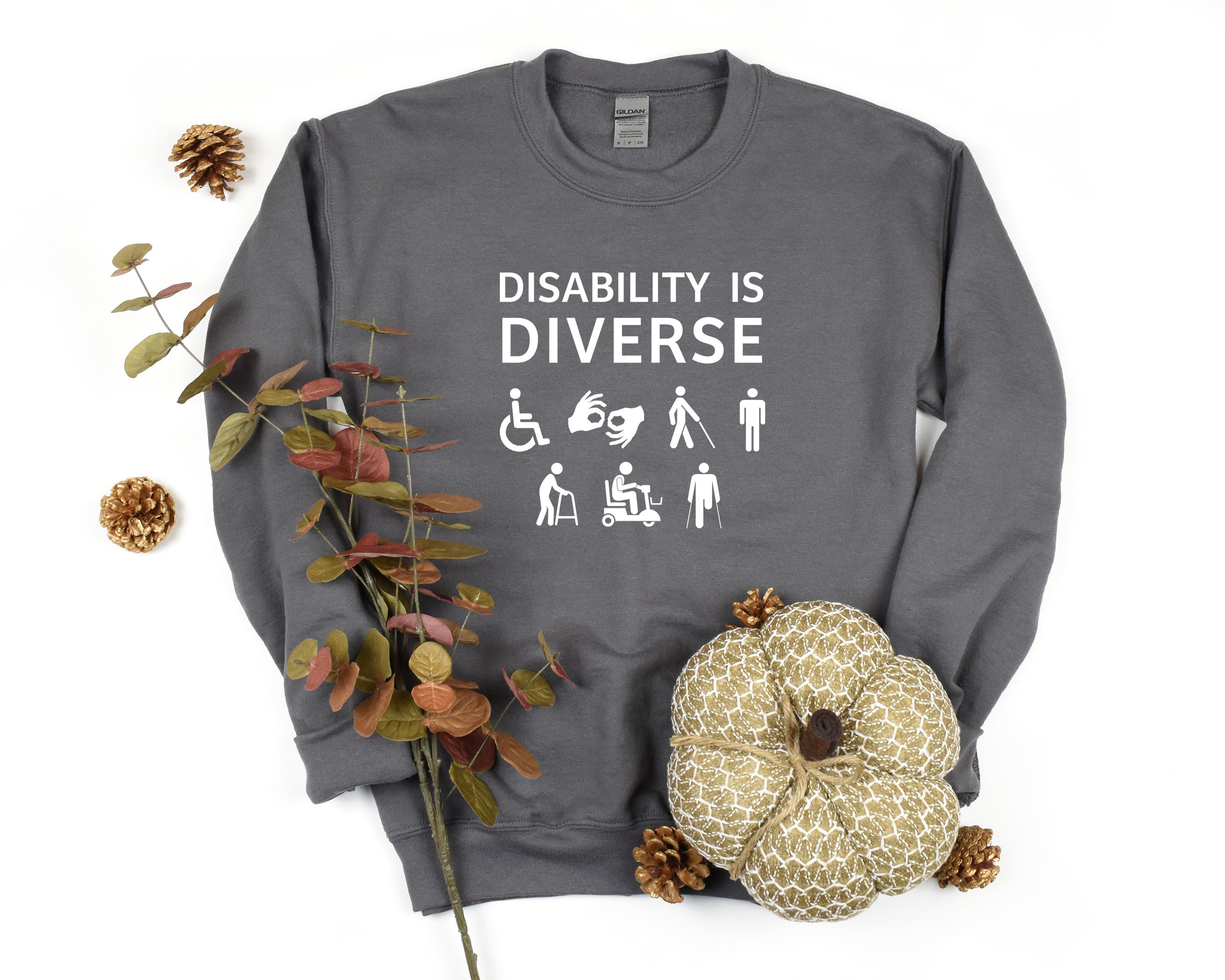 Disability is Diverse Crewneck Sweatshirt, Disability Pride, Disability ...