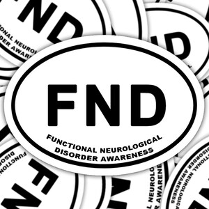Functional Neurological Disorder Awareness Sticker, FND Marathon Decal ...