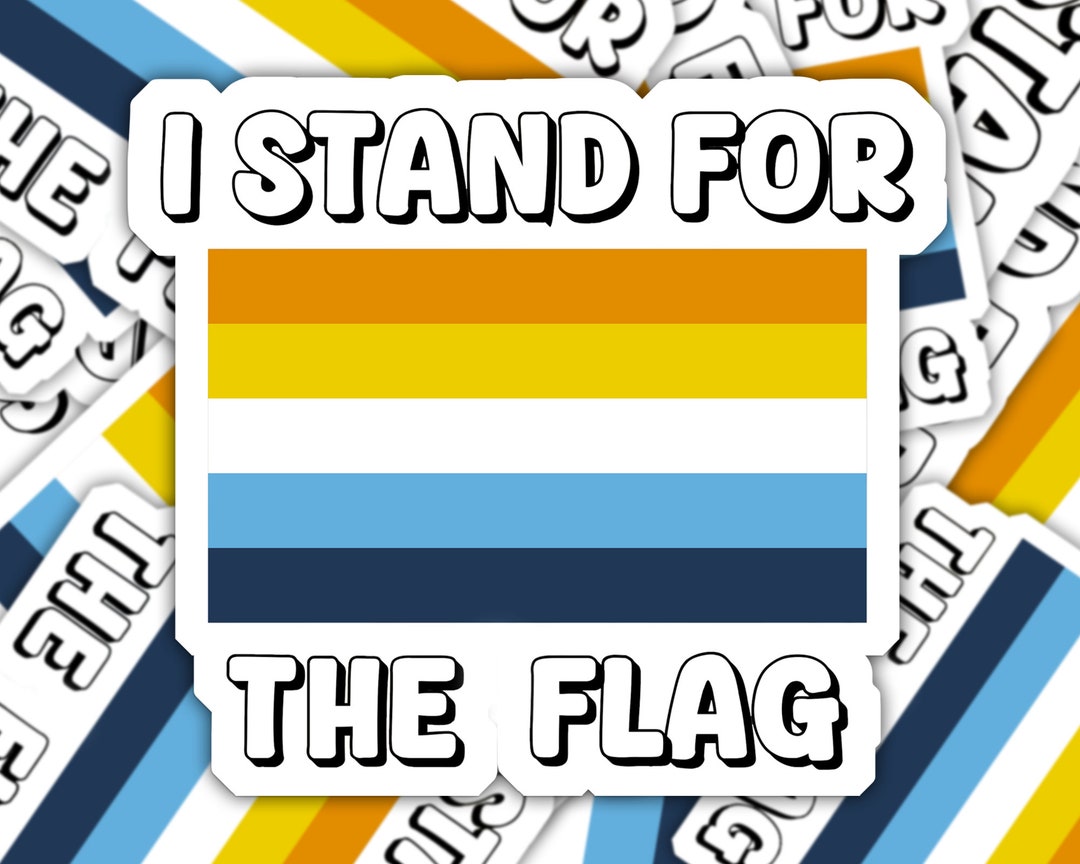 I Stand for the Flag Aroace Pride Sticker, Aroace Flag, Pride Flag ...