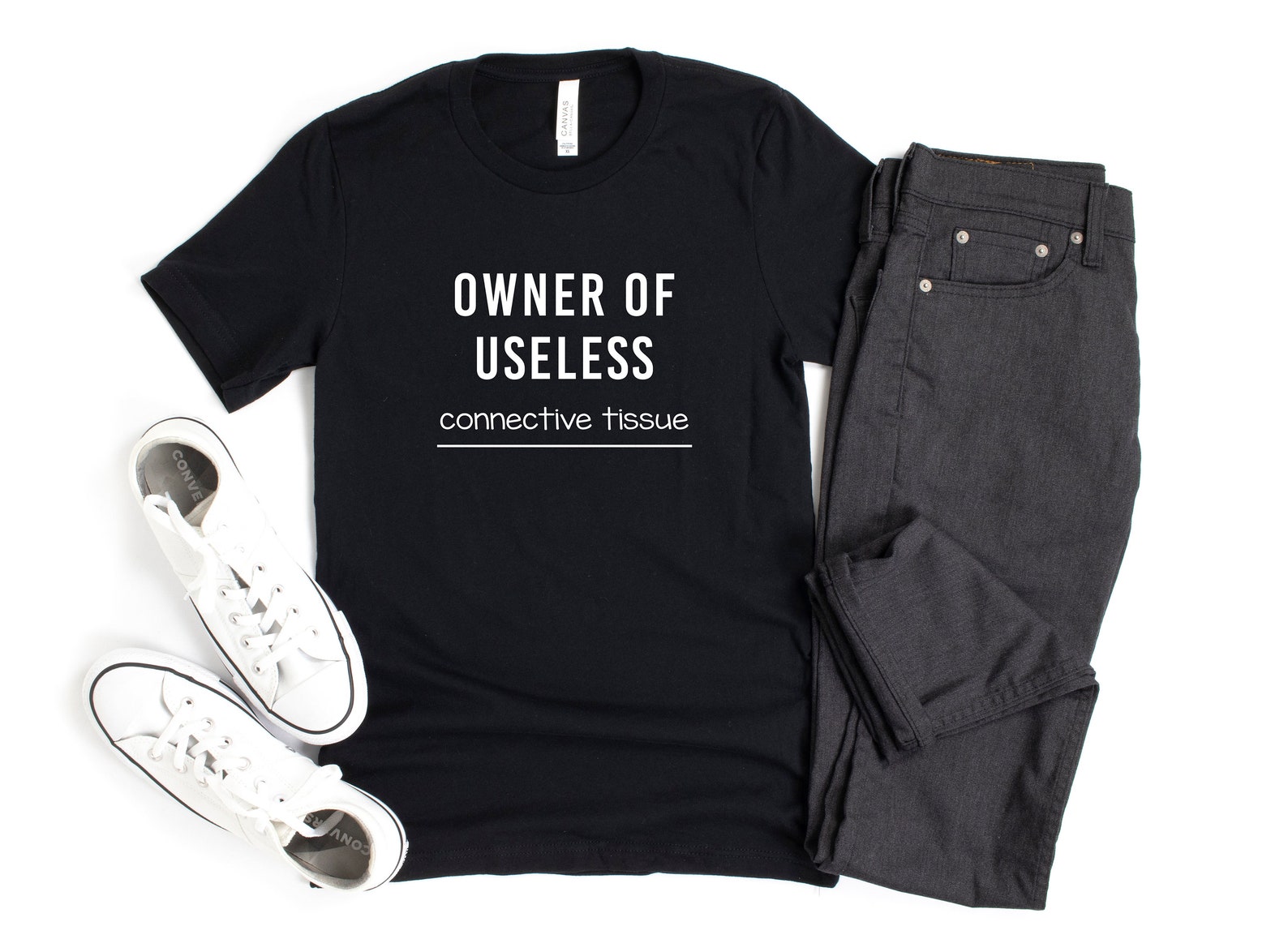 Owner of Useless Connective Tissue T-shirt, Ehlers Danlos Syndrome ...