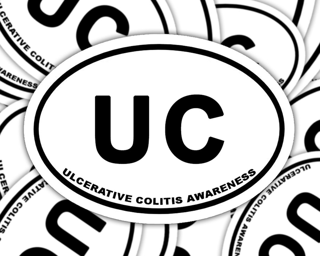 Ulcerative Colitis Awareness Sticker, Ulcerative Colitis Marathon Decal ...
