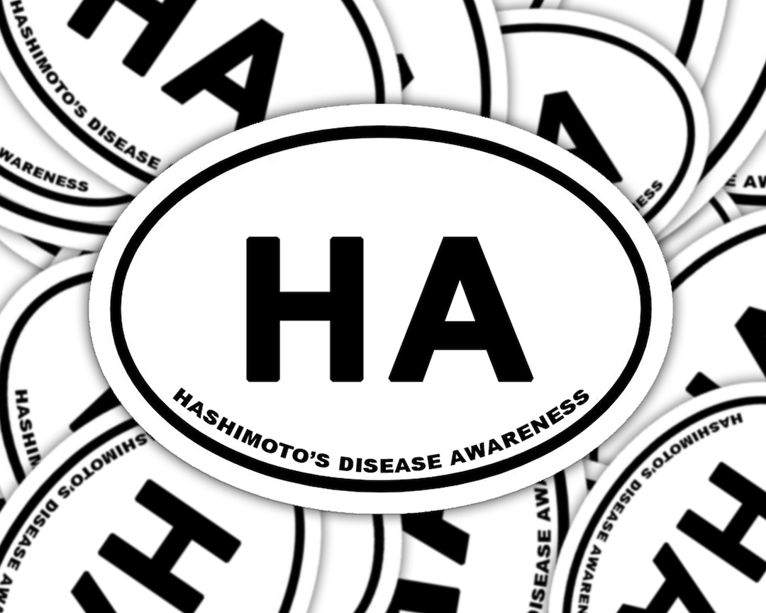 Hashimoto's Disease Awareness Sticker, Hashimoto's Disease Marathon ...