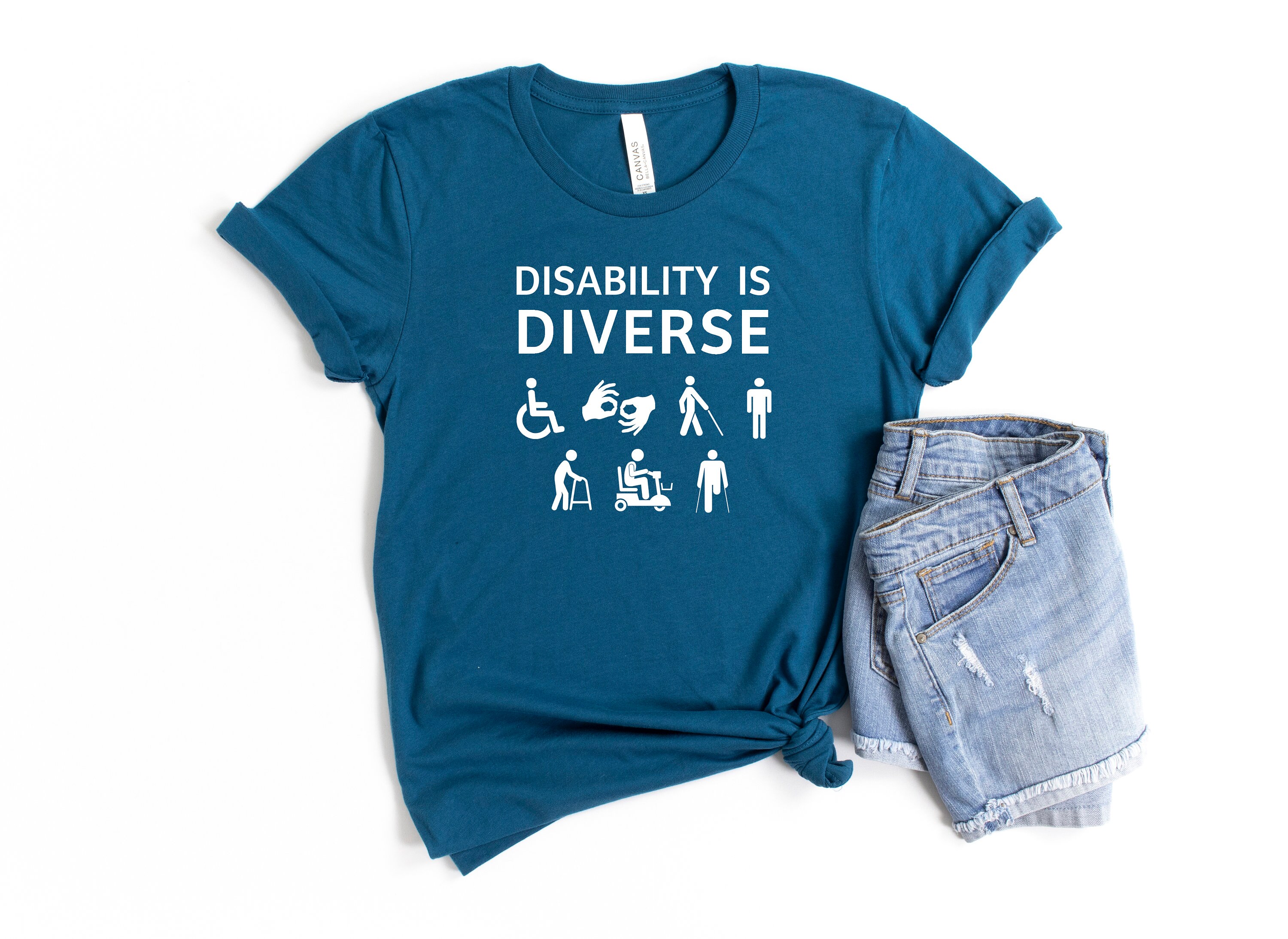 Disability is Diverse T-shirt, Disability Pride, Disability Awareness ...