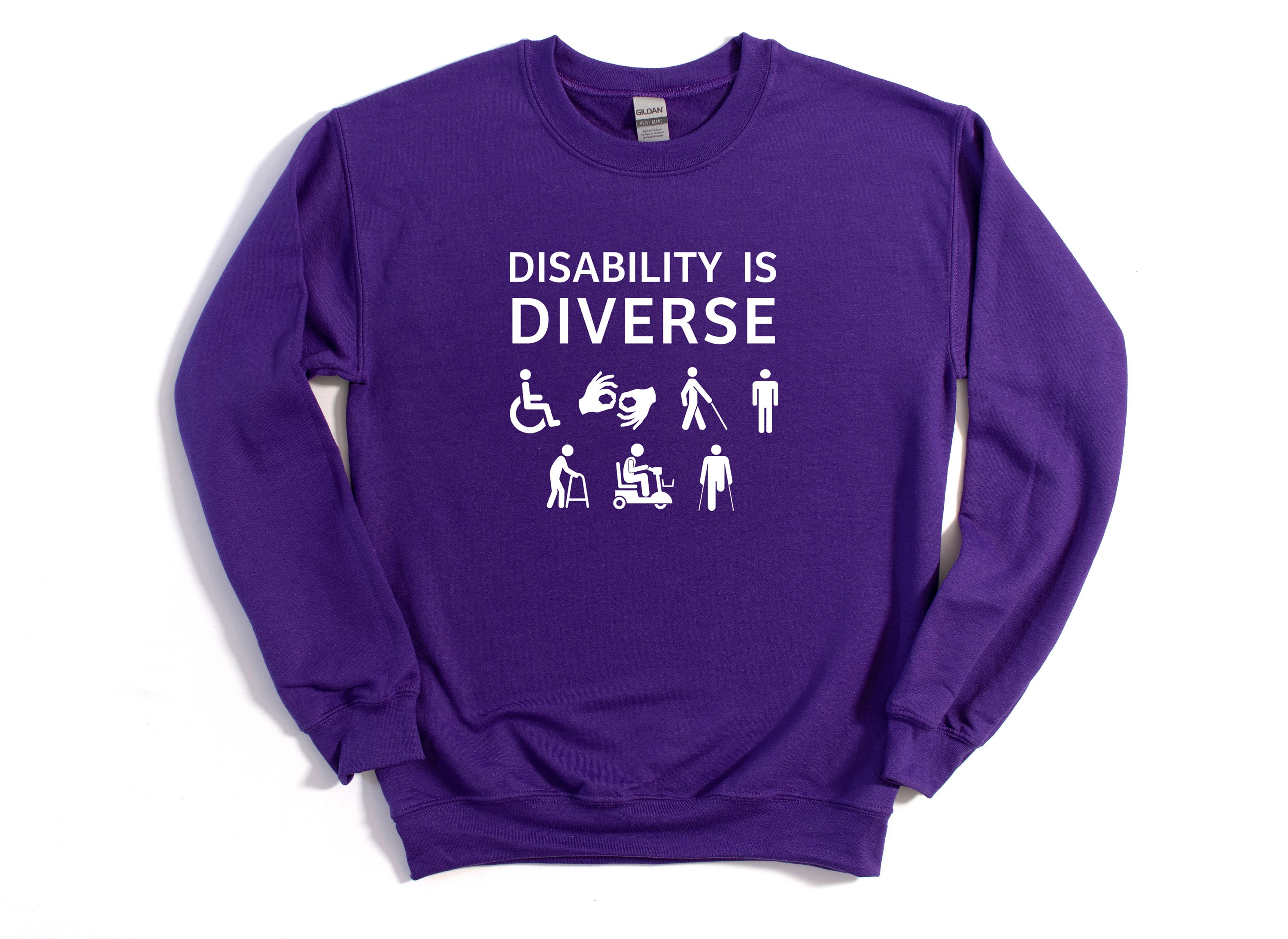 Disability is Diverse Crewneck Sweatshirt, Disability Pride, Disability ...