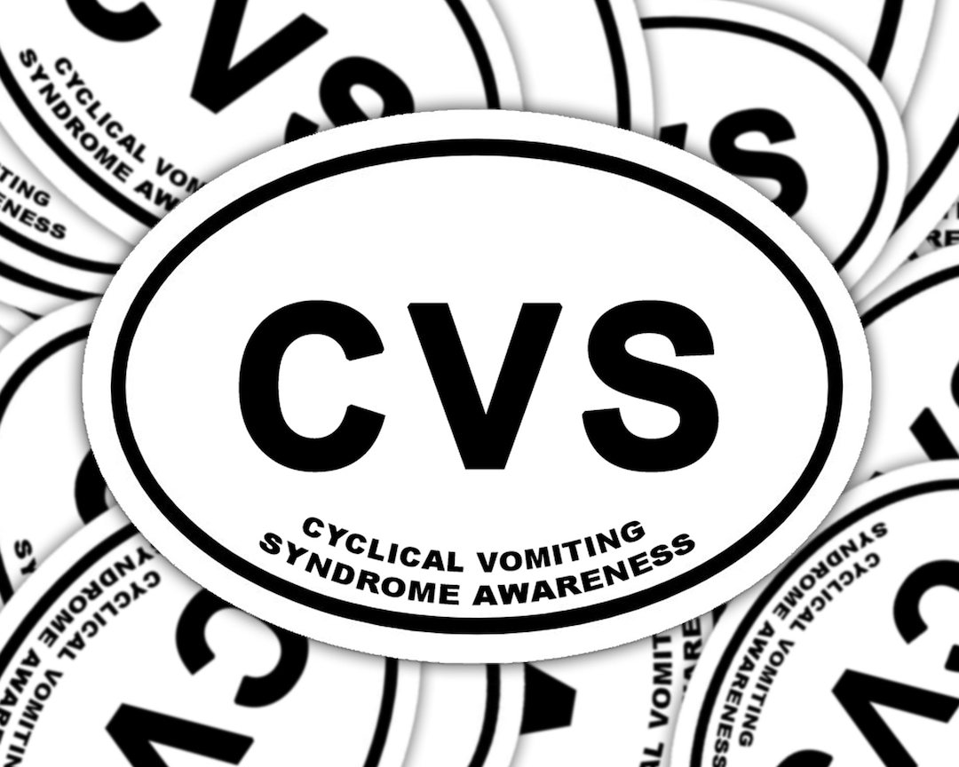 Cyclical Vomiting Syndrome Awareness Sticker, CVS Marathon Decal ...