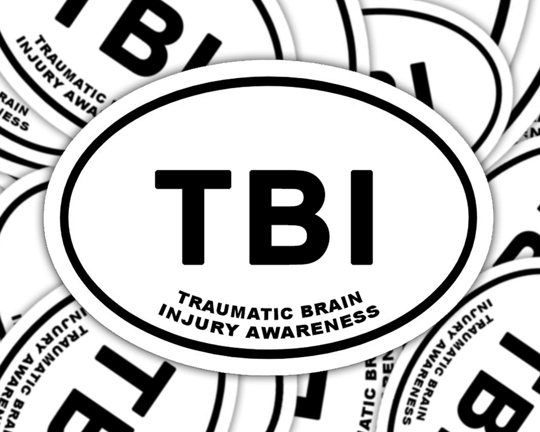 Traumatic Brain Injury Awareness Sticker, TBI Marathon Decal, Chronic ...