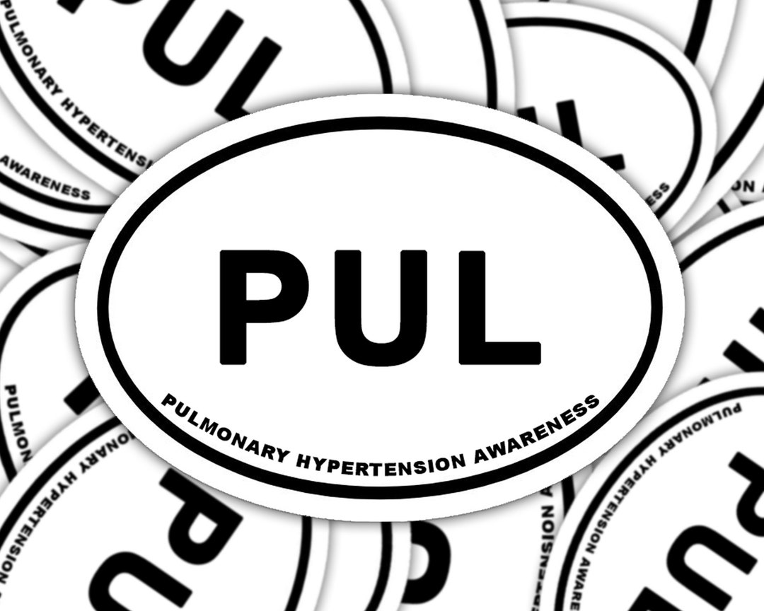 Pulmonary Hypertension Awareness Sticker, Pulmonary Hypertension ...