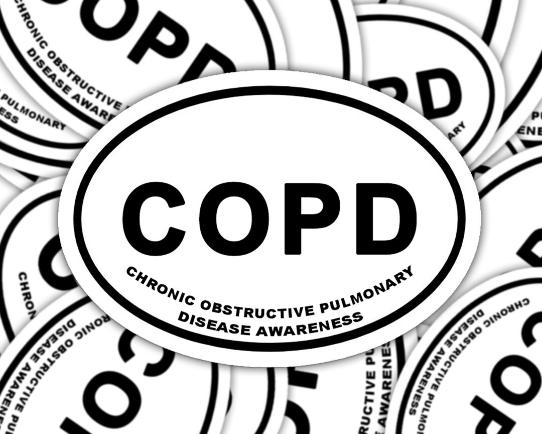 COPD Awareness Sticker, COPD Marathon Decal, Chronic Illness Decal Sticker - Etsy