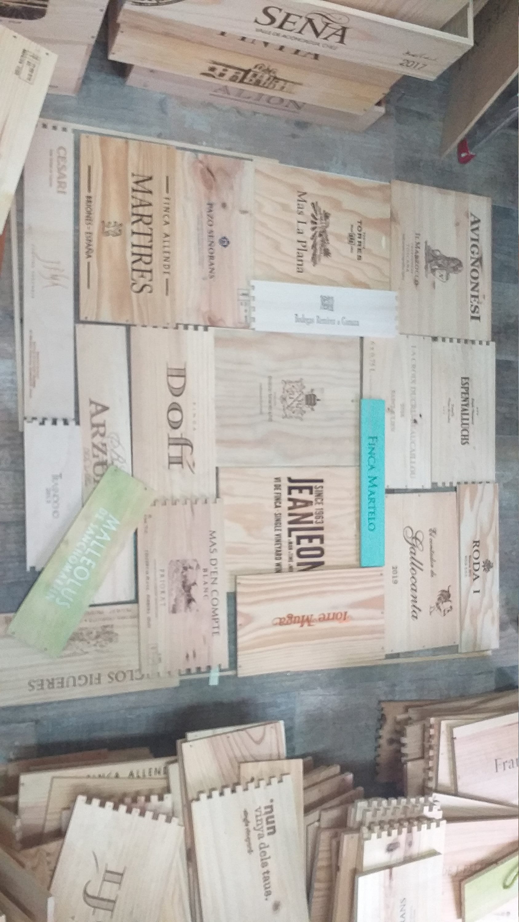 20 X Wine Box End Panels. Wood. Box, Side, Plate. Spain - Etsy