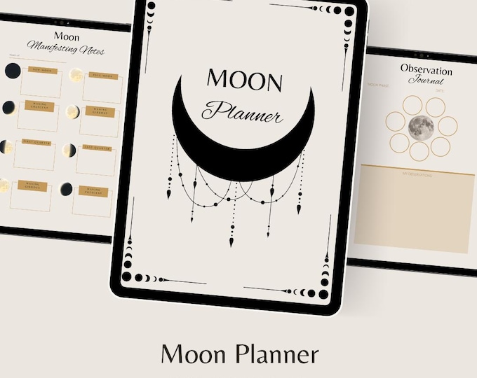Moon Planner: Astrology Journal, Manifestation Guide (PDF) - Etsy
