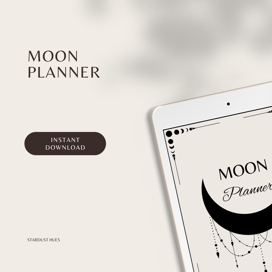 Moon Planner: Astrology Journal, Manifestation Guide (PDF) - Etsy