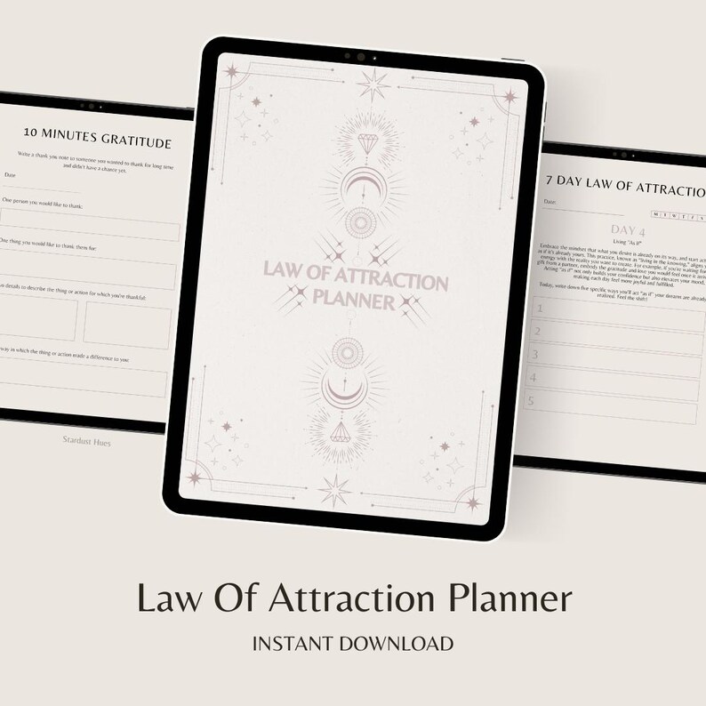 Law of Attraction Planner, Manifestation Journal, Goal-setting ...