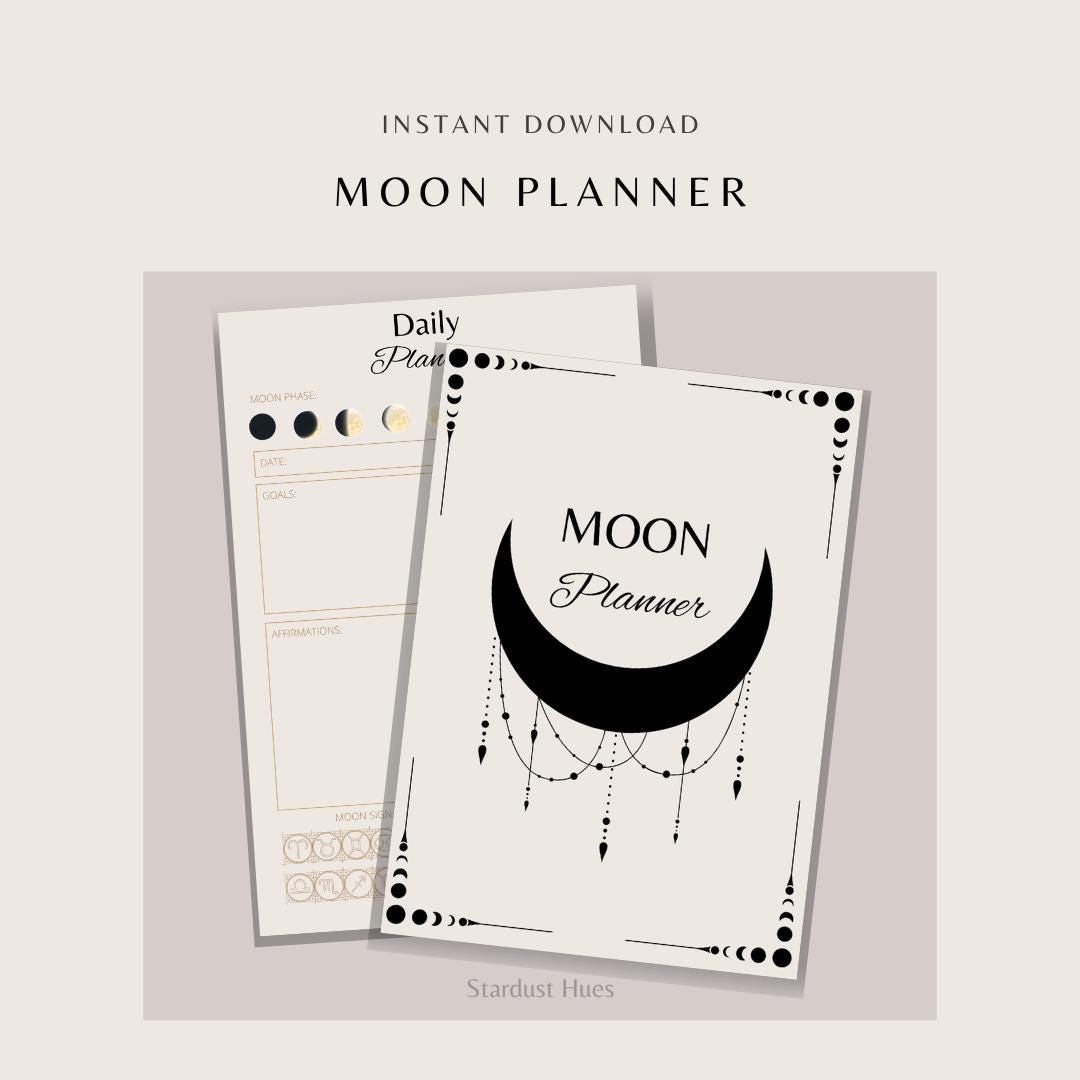 Moon Planner: Astrology Journal, Manifestation Guide (PDF) - Etsy