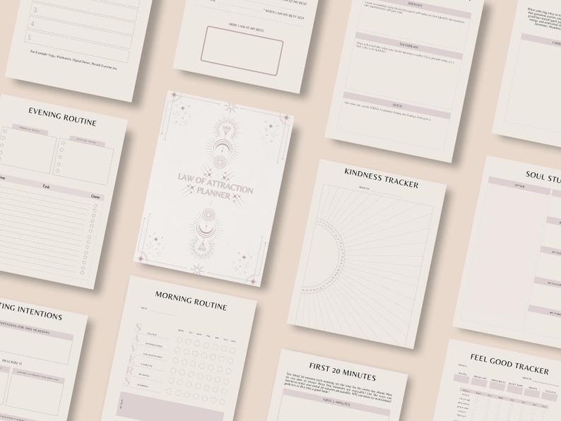 Law of Attraction Planner, Manifestation Journal, Goal-setting ...