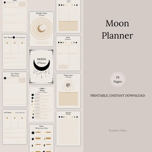 Moon Planner: Astrology Journal, Manifestation Guide (PDF) - Etsy