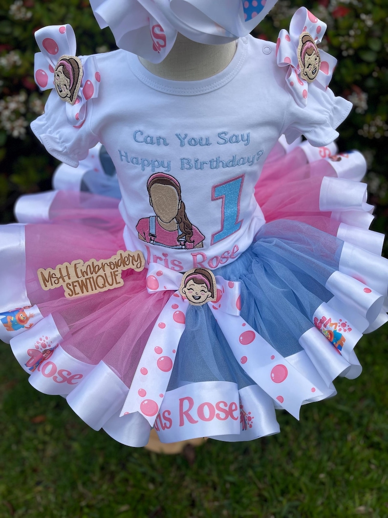 Custom Birthday Tutu Set: Personalized Theme Outfit, Hair Accessory - Etsy