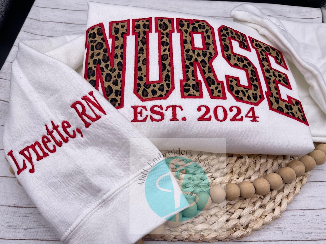 Nurse Leopard Print Sweatshirt - Etsy