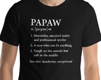 Papaw Definition Shirt - Etsy