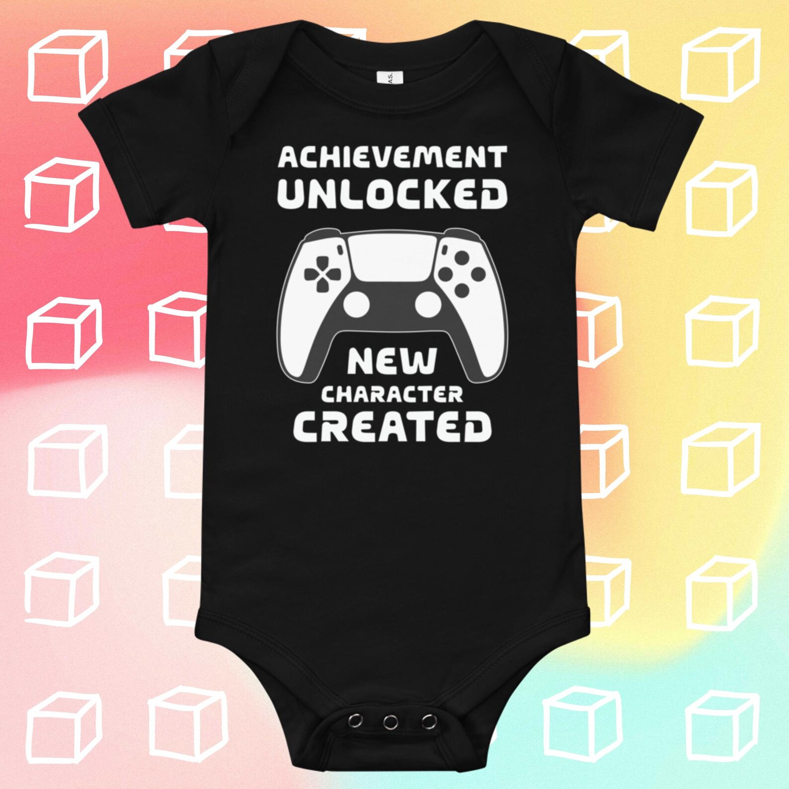 Achievement Unlocked New Character Created Gamer Baby - Etsy