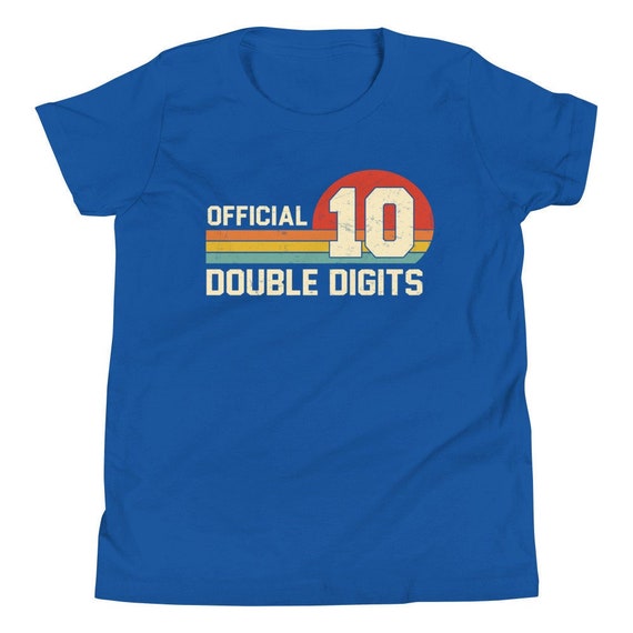 Double Digits Shirt 10th Birthday Gift 10th Birthday Shirt - Etsy