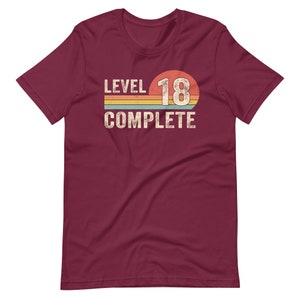 Level 18 Complete, 18th Anniversary, 18 Year Wedding, Eighteenth ...