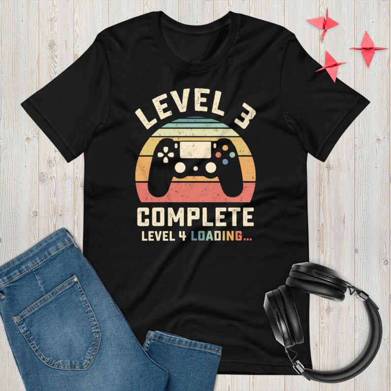 Level 3 Complete Gamer Husband Gift Husband Couple Shirt | Etsy