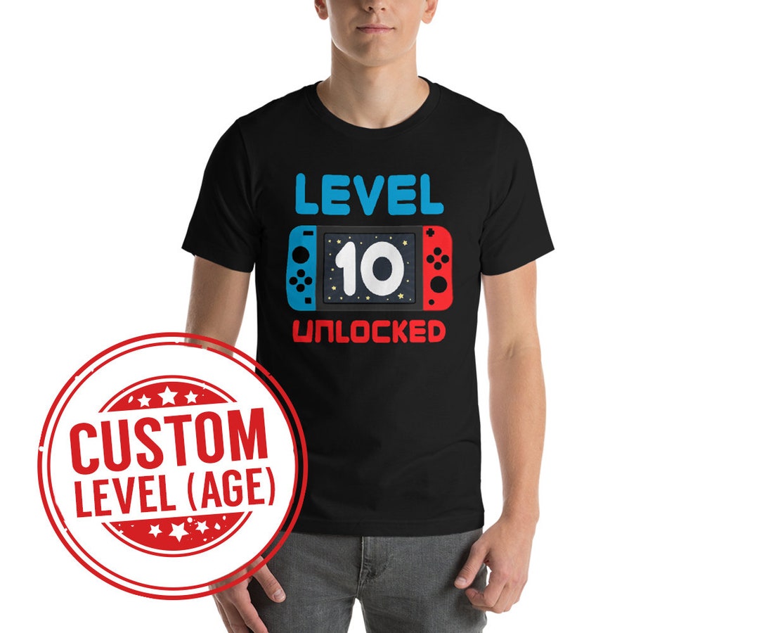 Gamer Gift, Video Game Birthday, Gaming Gifts, Custom Gamer, Level 10 ...