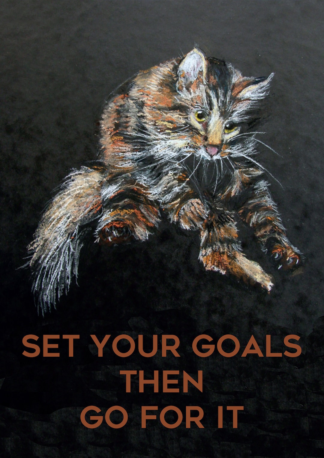 Inspirational Cat Poster - Etsy