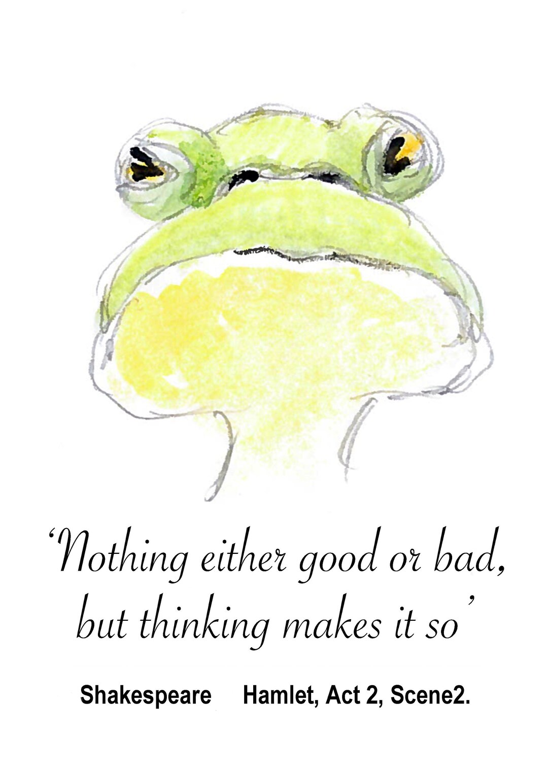 Inspirational Frog Poster - Etsy